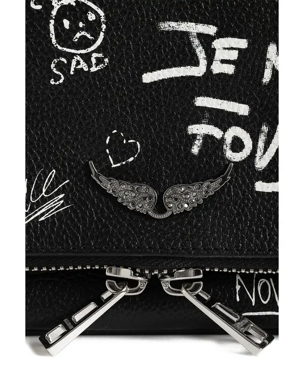 Zadig&Voltaire Rock Mini Arty Tag Leather Shoulder Bag