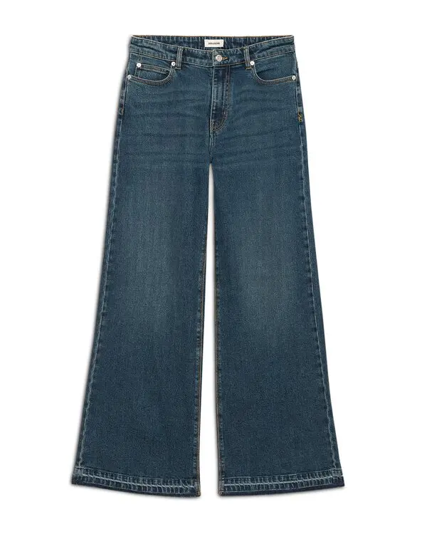 Zadig&Voltaire Eli High Rise Wide Leg Jeans