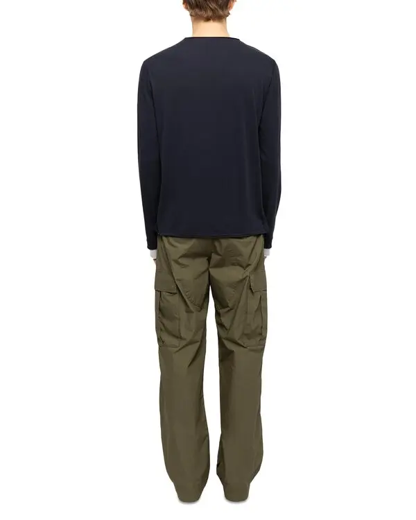 Zadig&Voltaire Monastir Five Button Cotton Henley Shirt - Encre
