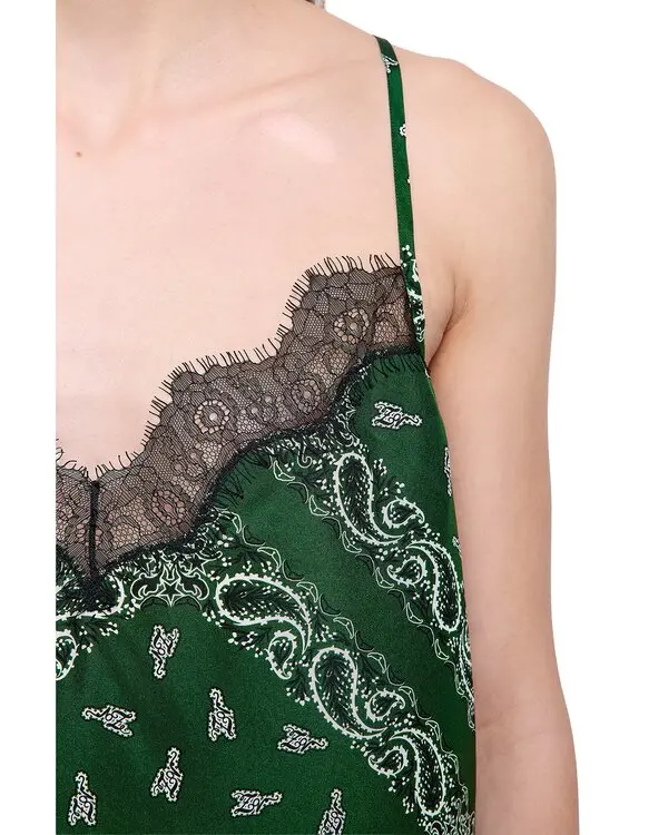 Zadig&Voltaire Cespa Bandana Print Silk Camisole Top
