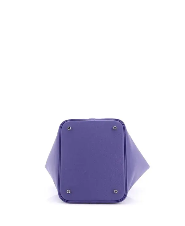 Hermès Mm Picotin Lock Bag Tressage Epsom - Blue