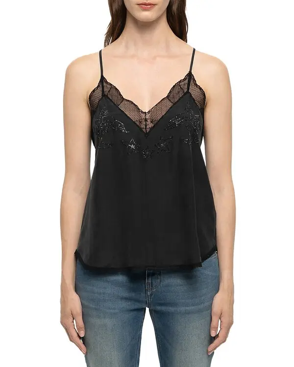 Zadig&Voltaire Christy Silk Embellished Camisole