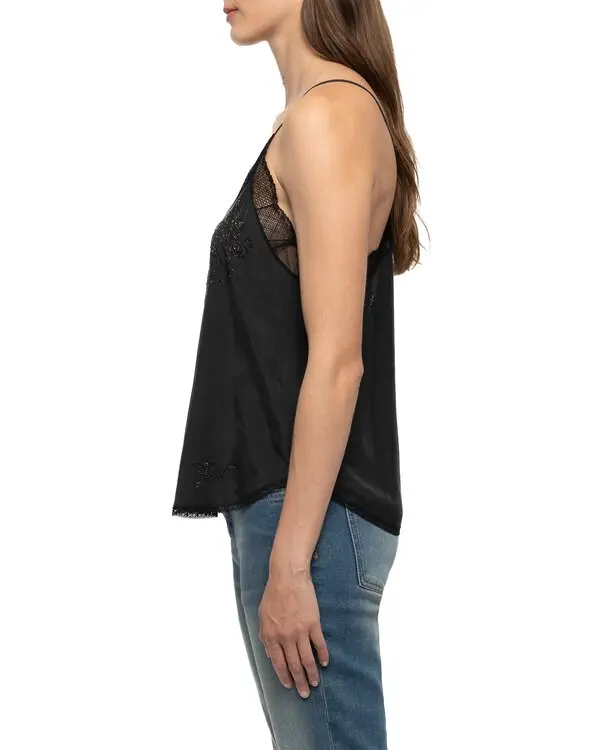 Zadig&Voltaire Christy Silk Embellished Camisole