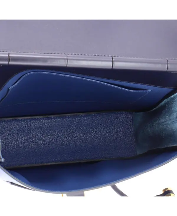 Hermès 24 Sacabar Shoulder Bag Epsom And Swift - Blue