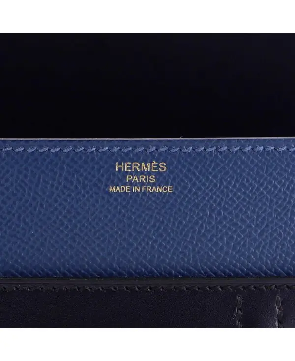 Hermès 24 Sacabar Shoulder Bag Epsom And Swift - Blue