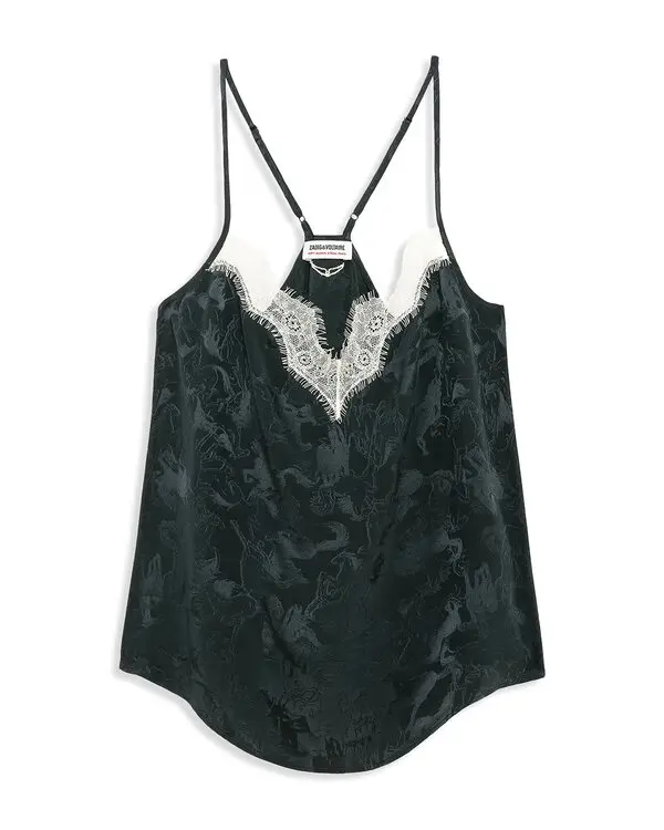 Zadig&Voltaire Cespa Jacquard Horses Silk Camisole