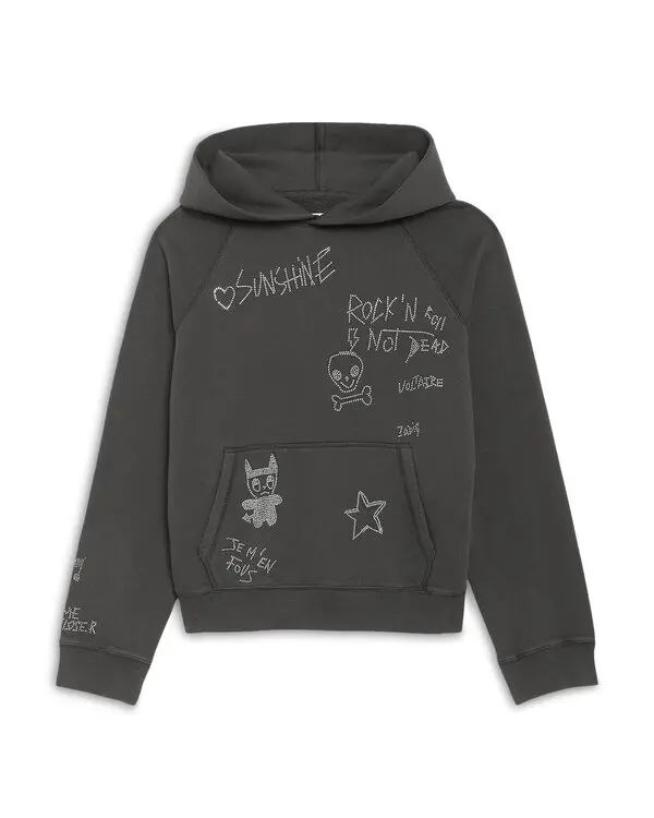 Zadig&Voltaire Embellished Cotton Hoodie