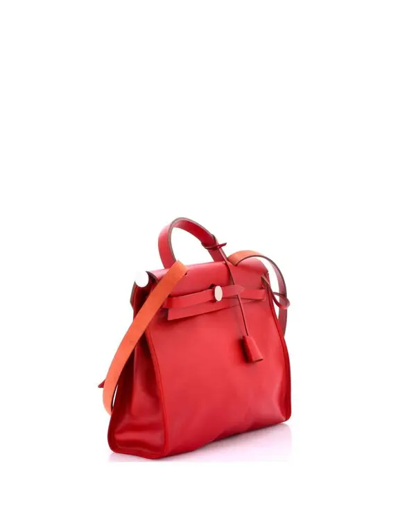 Hermès 31 Herbag Zip Berline Vache Canvas And Leather