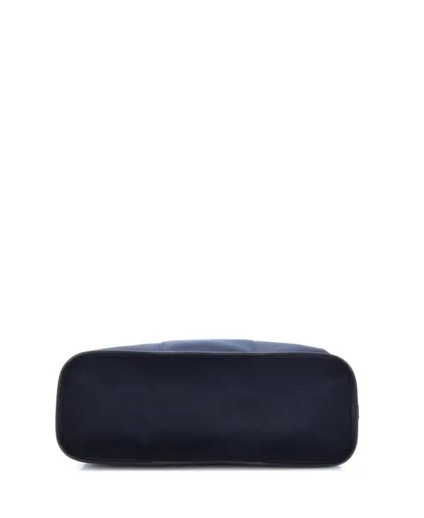 Hermès 39 Cabag Elan Toile And Leather - Blue/ Blue/ Brown