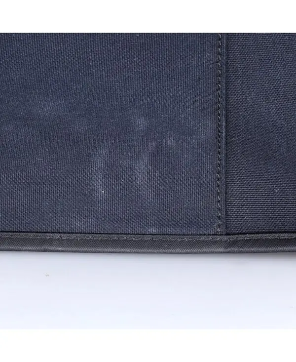 Hermès 39 Cabag Elan Toile And Leather - Blue/ Blue/ Brown