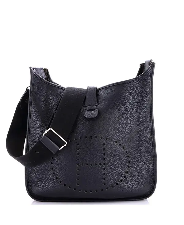 Hermès Gm Evelyne Bag Gen Iii Clemence - Black