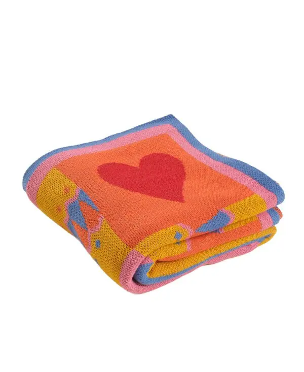 ZSA ZSA ZSU Moda Jacquard Knitted Throw Cheerland, 51 X 67