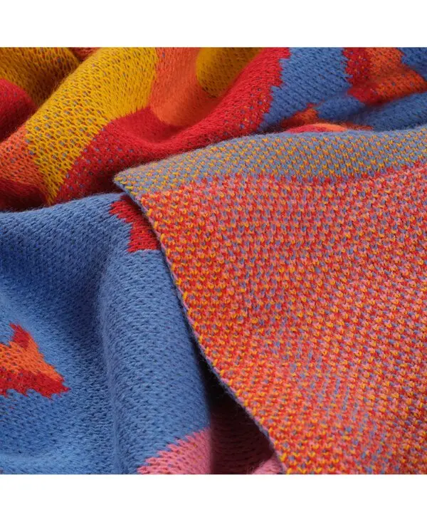 ZSA ZSA ZSU Moda Jacquard Knitted Throw Cheerland, 51 X 67