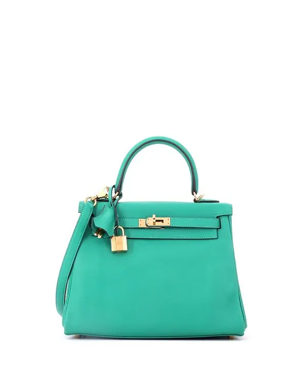 Hermès Kelly 25 Handbag Green Swift With Gold Hardware - Vert Verone
