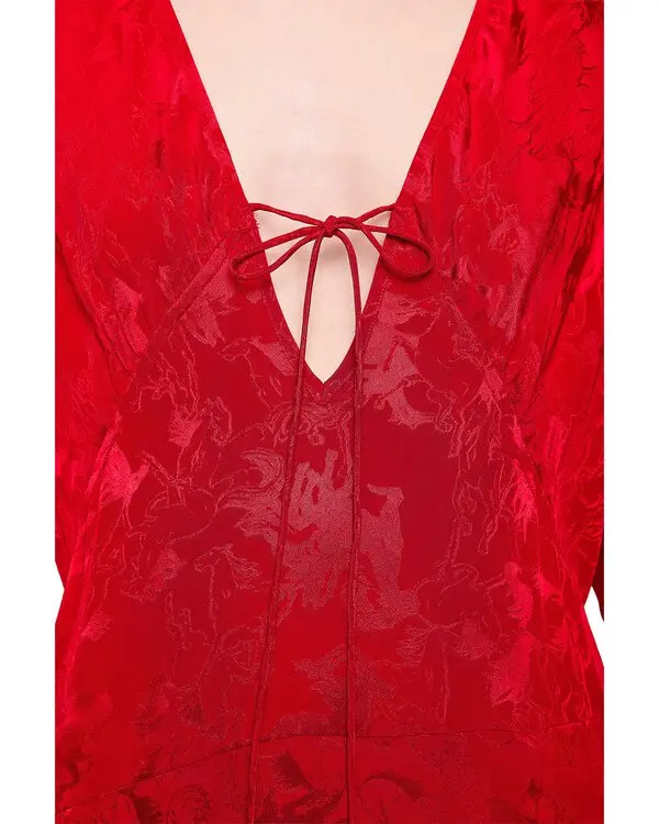 Zadig&Voltaire Rouna Jacquard Horses Silk Dress