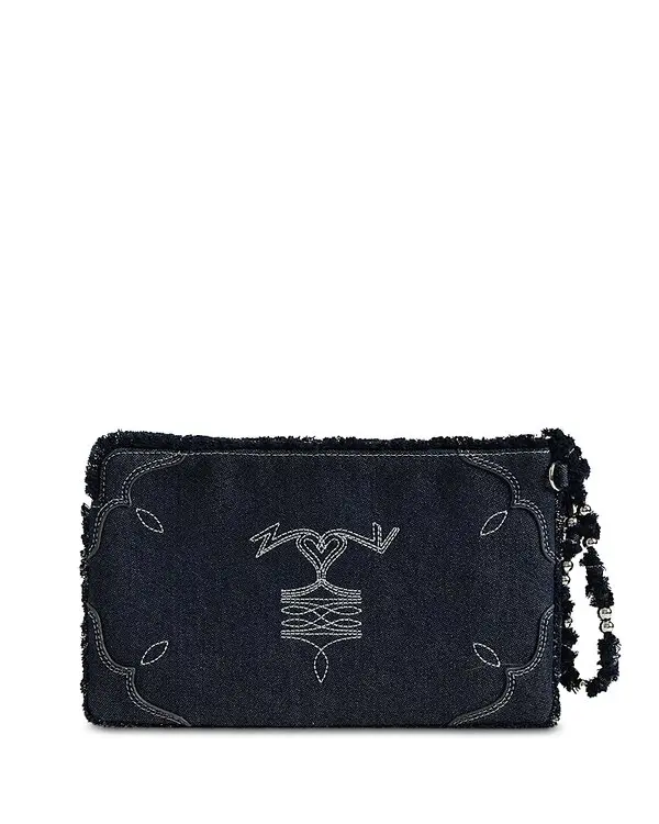 Zadig&Voltaire Angel Western Denim Pochette