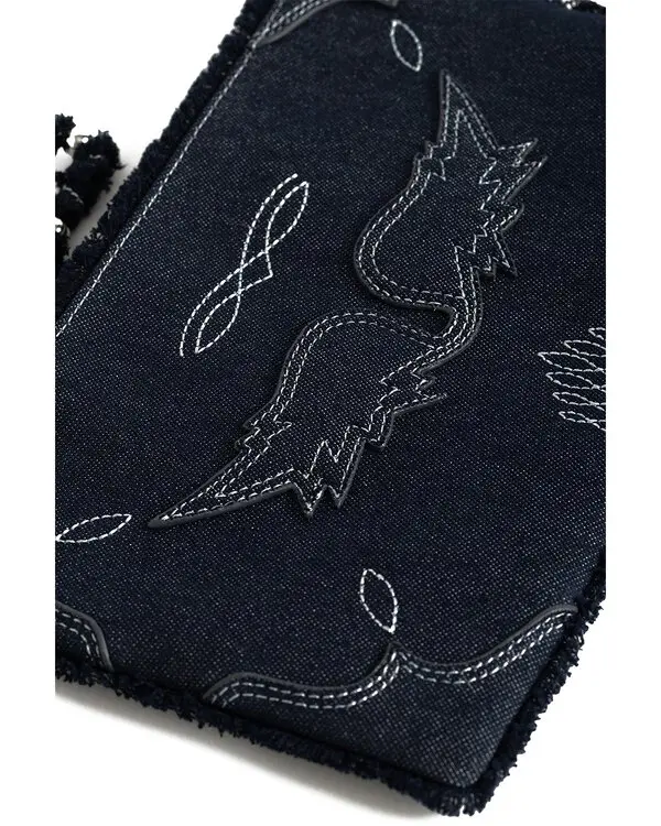 Zadig&Voltaire Angel Western Denim Pochette