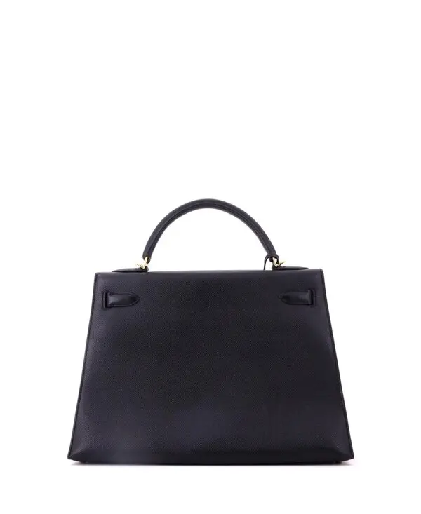 Hermès Kelly 32 Handbag Black Epsom With Gold Hardware