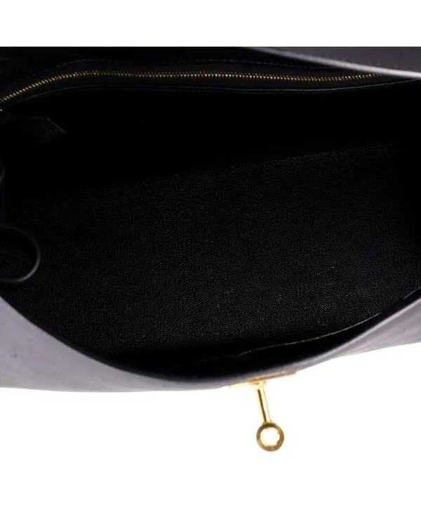 Hermès Kelly 32 Handbag Black Epsom With Gold Hardware