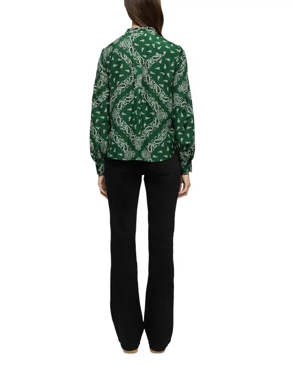 Zadig&Voltaire Twina Bandana Print Silk Top