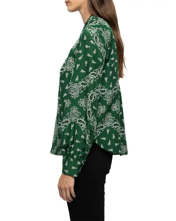 Zadig&Voltaire Twina Bandana Print Silk Top