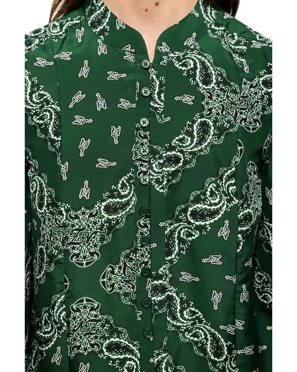Zadig&Voltaire Twina Bandana Print Silk Top