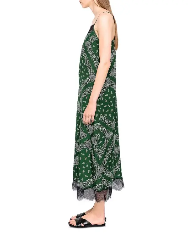 Zadig&Voltaire Respa Bandana Print Silk Dress