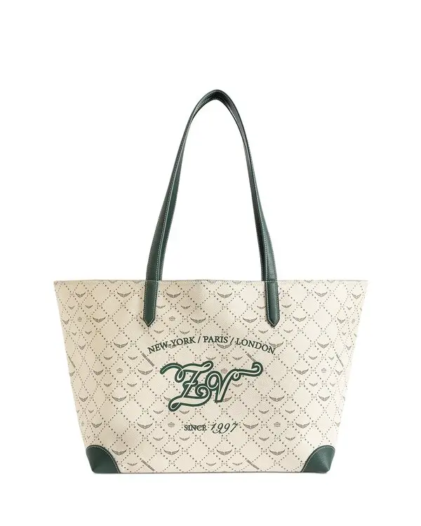 Zadig&Voltaire Z Shopper Extra Large Monogram Coated Canvas Tote - Flash