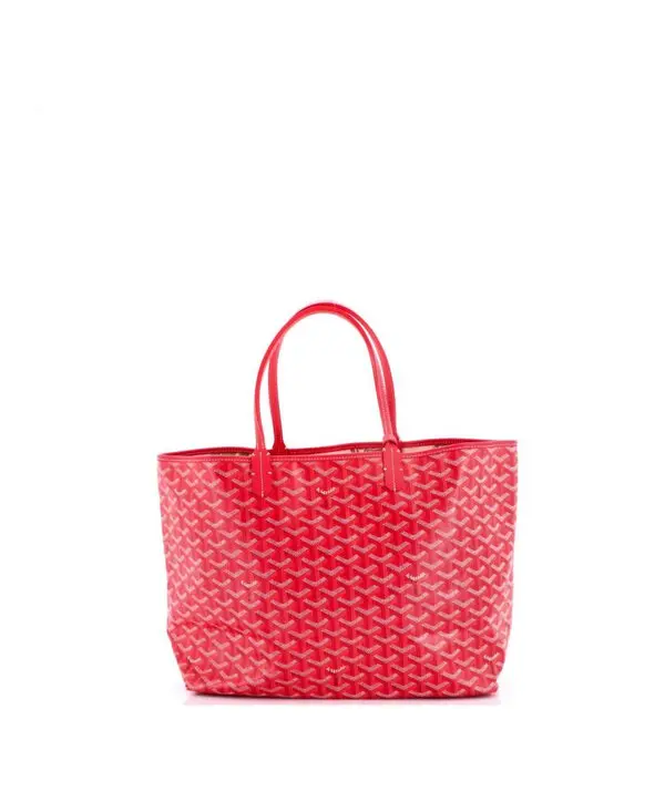 Goyard Pm Saint Louis Reversible Tote Coated Canvas And Printed Canvas - Red