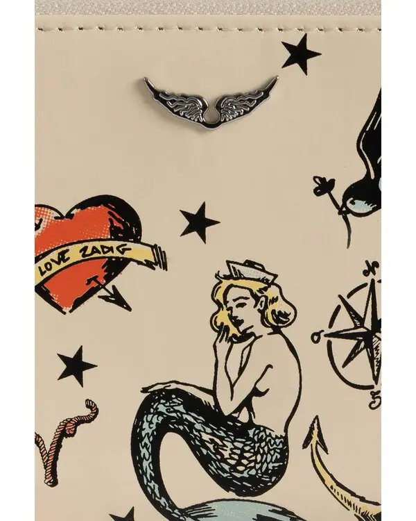 Zadig&Voltaire Zv Tattoo Mini Leather Coin Purse - Flash