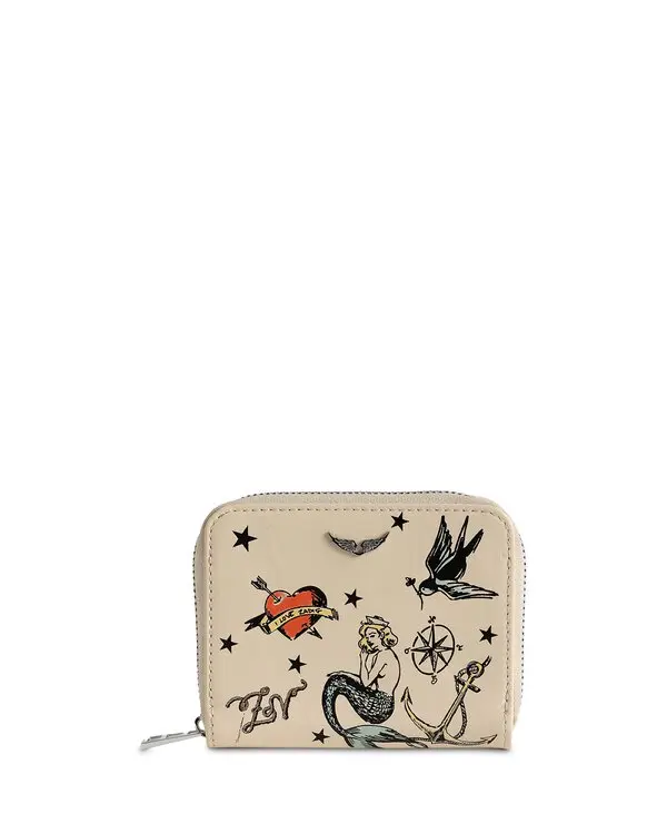 Zadig&Voltaire Zv Tattoo Mini Leather Coin Purse - Flash