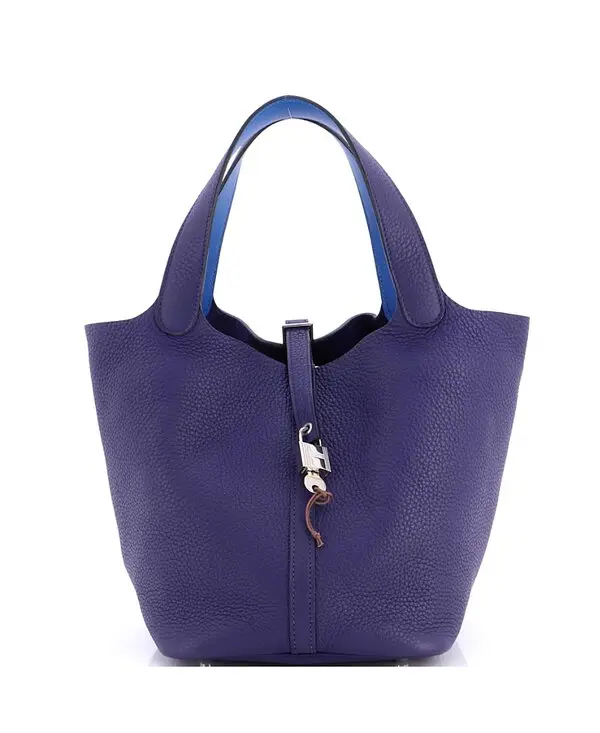 Hermès Mm Eclat Picotin Lock Bag Clemence
