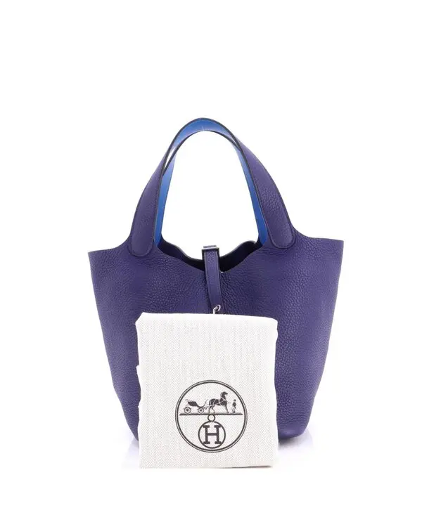Hermès Mm Eclat Picotin Lock Bag Clemence