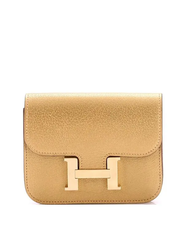 Hermès Constance Slim Wallet Chevre Chamkilight