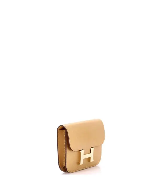 Hermès Constance Slim Wallet Chevre Chamkilight