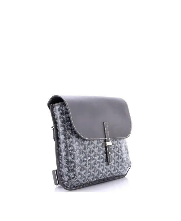 Goyard Coursier Messenger Bag Coated Canvas And Leather