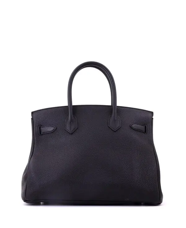 Hermès Birkin 30 Handbag Black Togo With Palladium Hardware - Noir