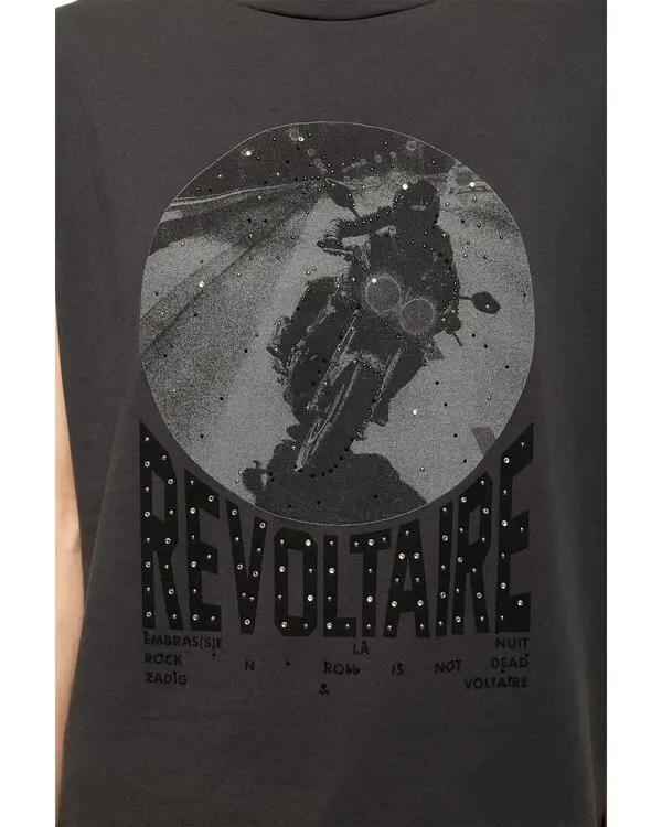 Zadig&Voltaire Cloe Hc Photo Moto Top