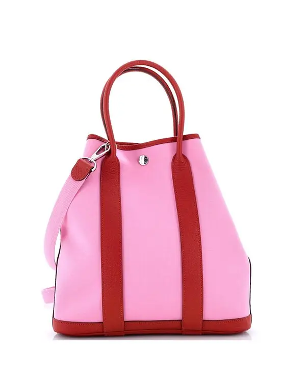 Hermès 28 Garden File Tote Toile And Leather