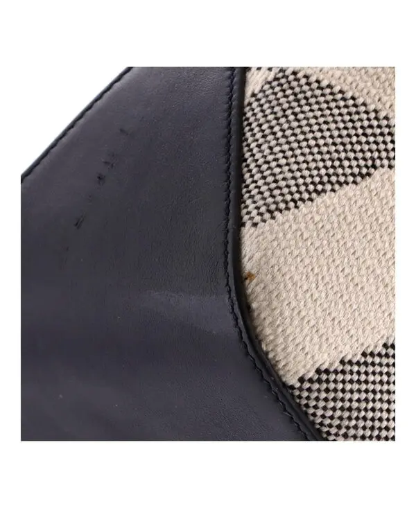 Hermès 40 Cabas H En Biais Tote Canvas With Leather