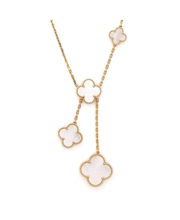 VAN CLEEF & ARPELS Magic Alhambra 6 Motifs Necklace 18k And Mother Of Pearl, 16.5 - Gold