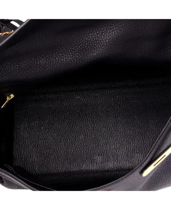 Hermès Kelly 32 Handbag Black Togo With Gold Hardware - Noir