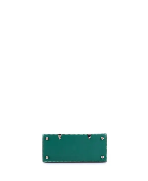 Goyard Structured Saigon Top Handle Bag Coated Canvas With Leather - Green