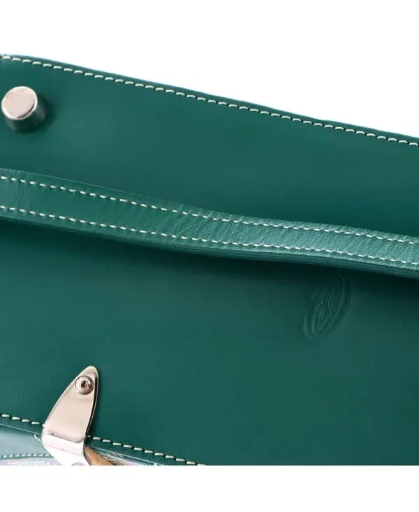 Goyard Structured Saigon Top Handle Bag Coated Canvas With Leather - Green
