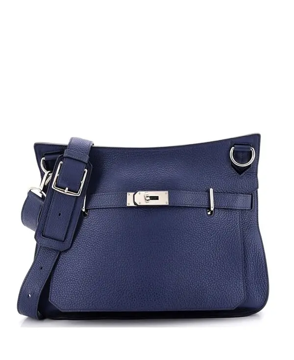 Hermès 37 Jypsiere Bag Clemence - Blue