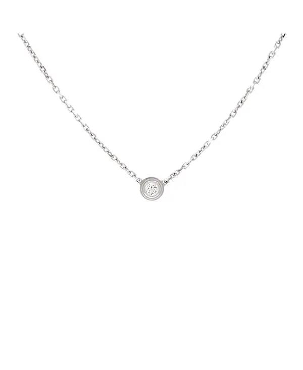 CARTIER Xs D'amour Pendant Necklace 18k Gold And Diamond, 16.25 - White