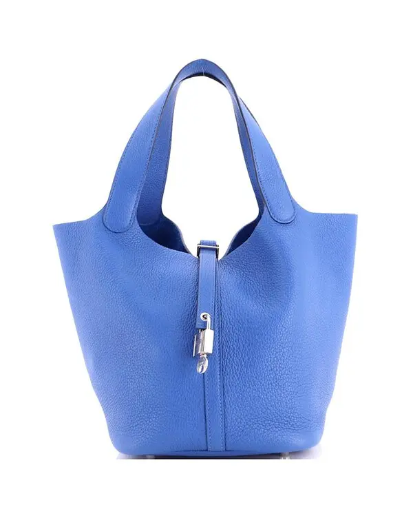 Hermès Mm Picotin Lock Bag Maurice - Blue