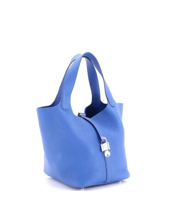 Hermès Mm Picotin Lock Bag Maurice - Blue