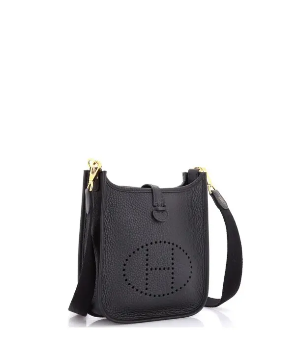 Hermès Tpm Evelyne Bag Gen Iii Clemence - Black
