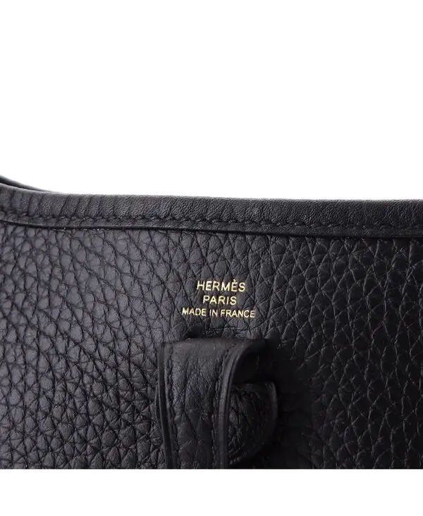 Hermès Tpm Evelyne Bag Gen Iii Clemence - Black